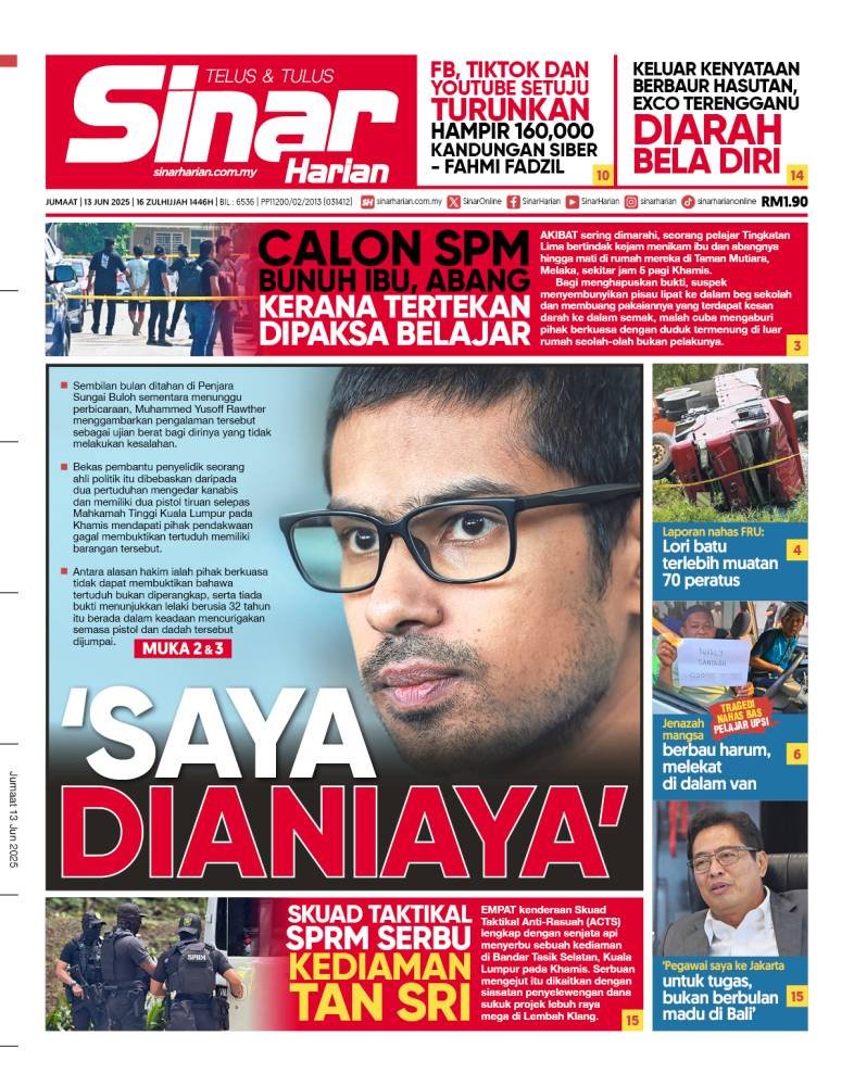 SINAR HARIAN 13 JUN 2025 - Sinar Harian