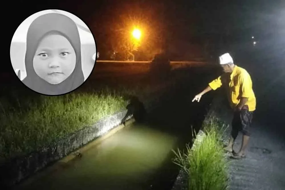 Budak perempuan tiga tahun dijumpai lemas dalam parit sawah - Sinar Harian