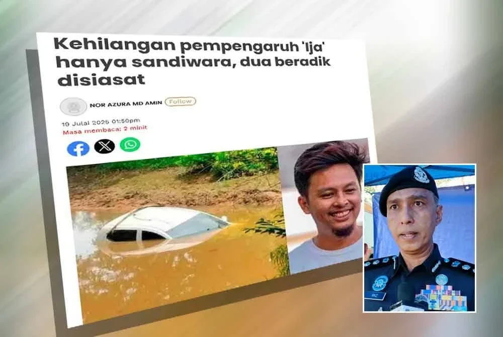 Kertas siasatan kes kehilangan palsu pempengaruh ‘Ija’ diserah kepada ...