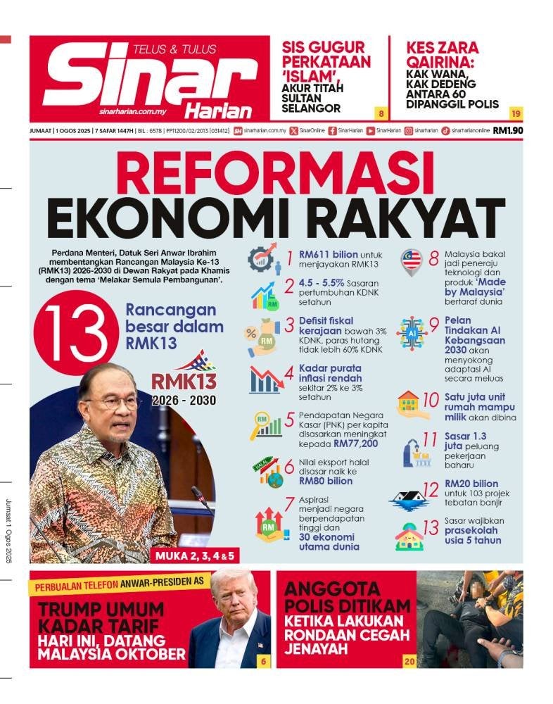 SINAR HARIAN 1 OGOS 2025 - Sinar Harian