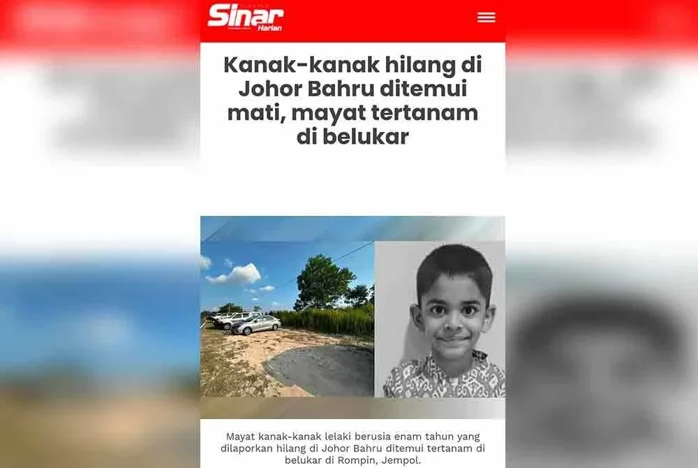 Bawa dari Johor Bahru, bunuh di Negeri Sembilan - Sinar Harian
