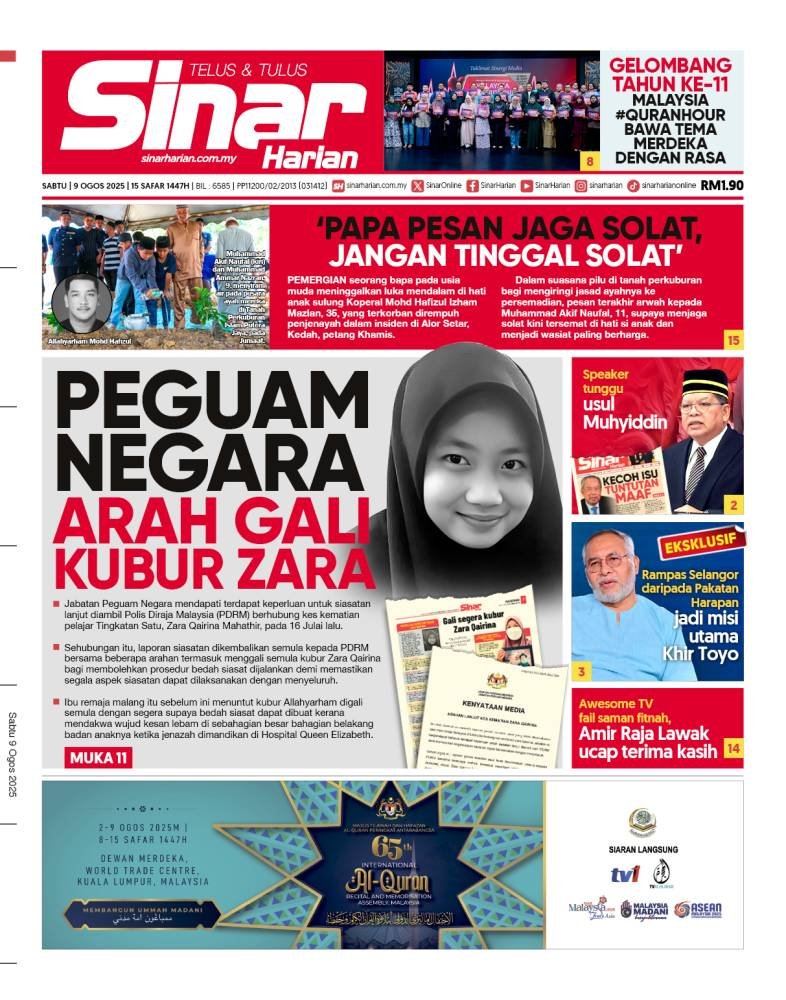 SINAR HARIAN 9 OGOS 2025 - Sinar Harian