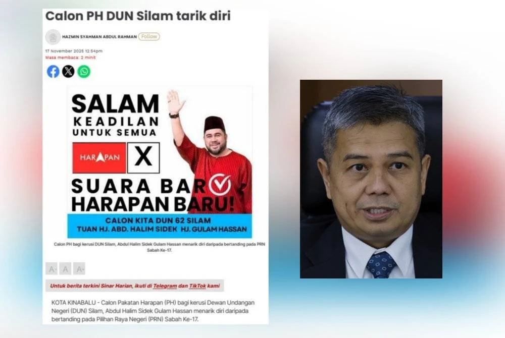 PRN Sabah: SPR sahkan calon PH kekal atas kertas undi DUN Silam - Sinar ...