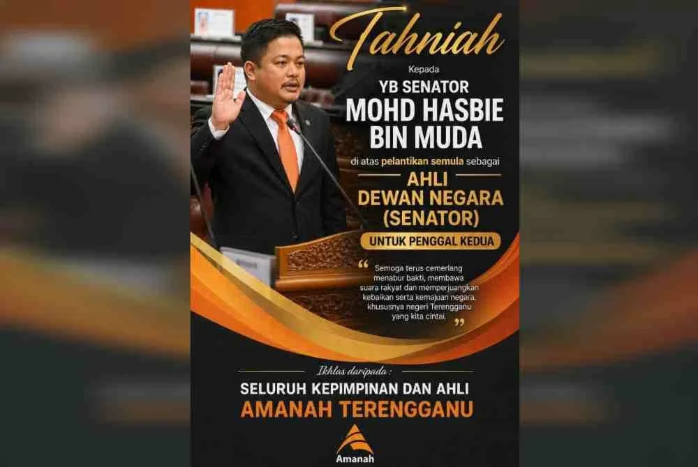 Mohd Hasbie teruskan tugas sebagai senator - Sinar Harian